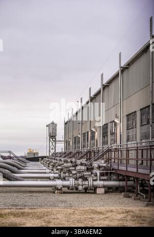 Compressor station working in Kansas Stock Photo - Alamy