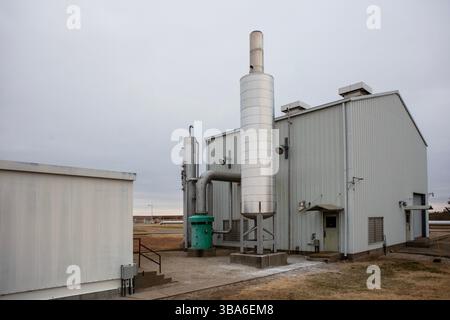Compressor station working in Kansas Stock Photo - Alamy