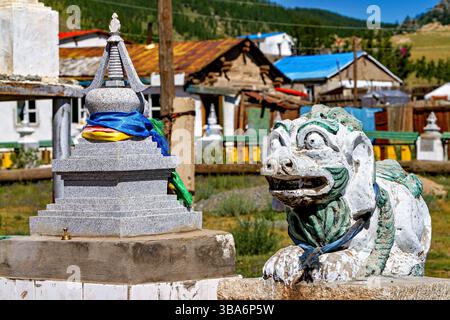The Tsetserleg Monastery in Mongolia Stock Photo - Alamy