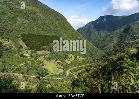 Scenery along the Nono-Mindo Road through the Western Cordillera of the ...