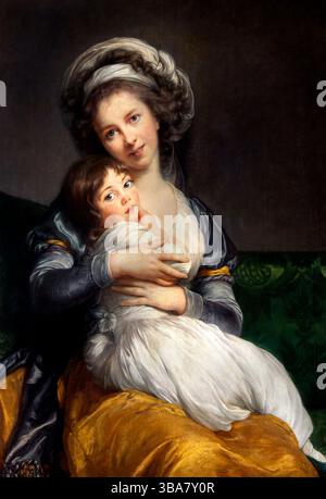 Madame Vigee Le Brun and her daughter 1786 Elisabeth Louise Vigee Le ...