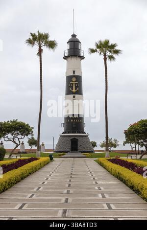 Lighthouse, Faro La Marina, Lima, Peru, South America Stock Photo - Alamy