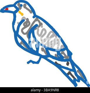 inca tern bird exotic icon doodle illustration Stock Vector Image & Art ...