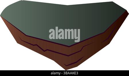 Floating island base. Vector illustration Stock Vector Image & Art - Alamy