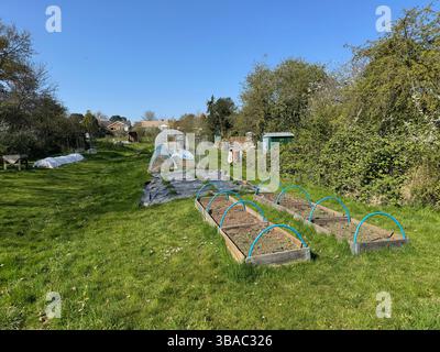 Garden details in Hannah Field community Garden Stock Photo - Alamy