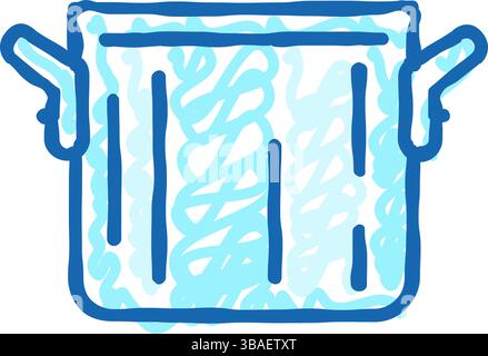 aluminium pot cooking icon doodle illustration Stock Vector Image & Art ...