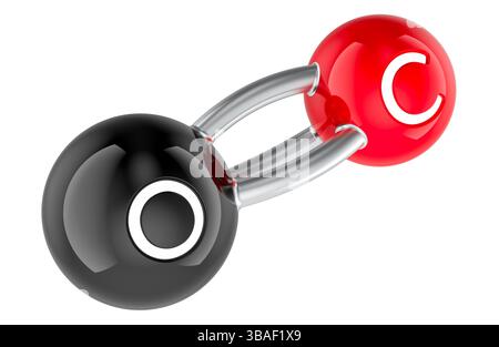 Carbon monoxide molecule, illustration Stock Photo - Alamy