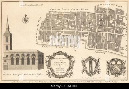 Breadstreet Ward and Cordwainers Ward with their Divisions into ...