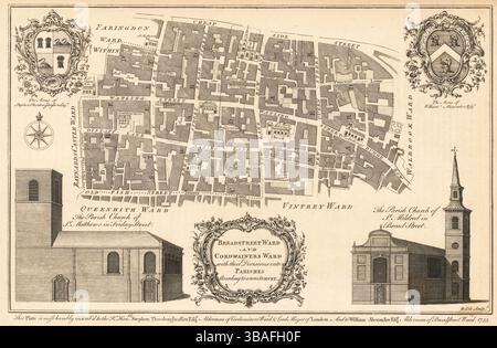 Breadstreet Ward and Cordwainers Ward with their Divisions into ...