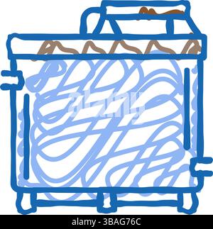 slurry tanks sulfide copper ore line icon vector illustration Stock ...