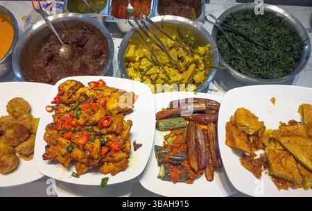 A selection of Padang dishes Minangkabau cuisine from West Sumatra in ...