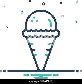 Icon for ice cream, softy Stock Vector Image & Art - Alamy
