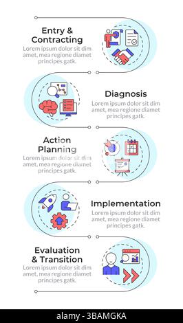Consulting process infographic 5 steps Stock Vector Image & Art - Alamy