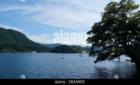 The Calm Waters of Lake Ashi: A Scenic Gem in Hakone Stock Photo - Alamy