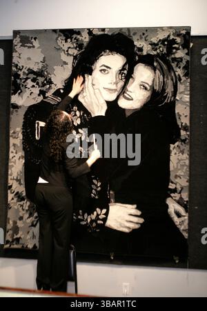Michael Jackson and Lisa Marie Presley Stock Photo - Alamy