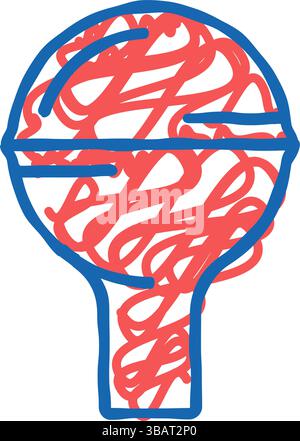 dropper bulb chemical glassware lab color icon vector illustration ...