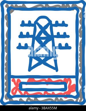 hidh electricity icon doodle illustration Stock Vector Image & Art - Alamy