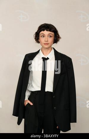 Sydney Chandler attends the Disney 2025 Upfront presentation at the ...
