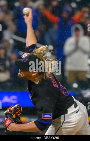 New York Mets pitcher Ryne Stanek throws in the ninth inning of a ...