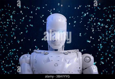 Machine learning concept - 3d rendering Stock Photo - Alamy