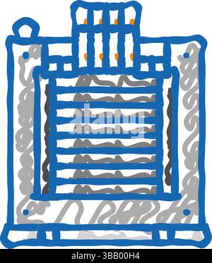 electrical transformer icon doodle illustration Stock Vector Image ...