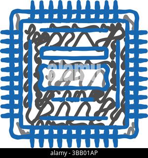 microcontroller electronic component icon doodle illustration Stock Vector Image & Art - Alamy