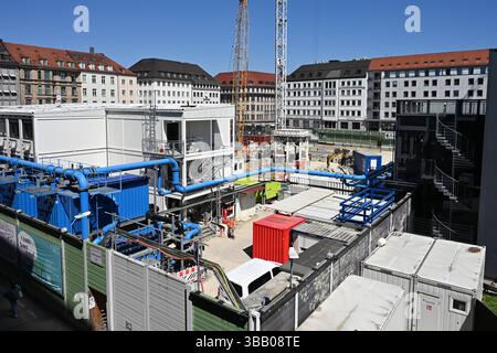 Themenbild Ausbau der S-Bahn Stammstrecke in Muenchen,Marienhof,Blick ...