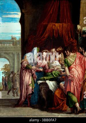 The Resurrection of the Daughter of Jairus by Paolo CALIARI known as ...