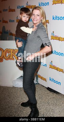 Melissa Joan Hart and son Mason at a Jim Henson's Fraggle Rock event at ...