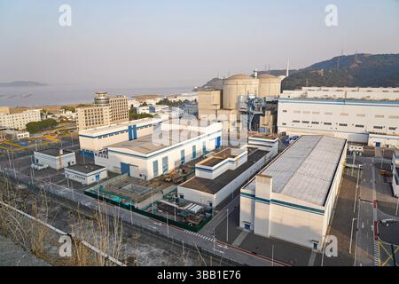 A nuclear power plant with different technical compartments Stock Photo ...