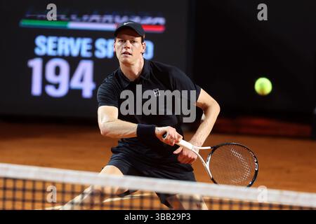 Jannik Sinner (ITA) seen in action against Francisco Cerundolo (ARG ...