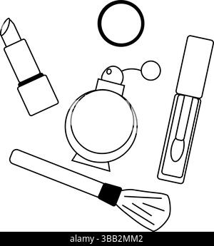 cute poster with accessories for spa Stock Vector Image & Art - Alamy