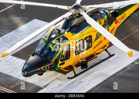 Leonardo AW169 (MH-169A) helicopter from the Guardia di Finanza ...