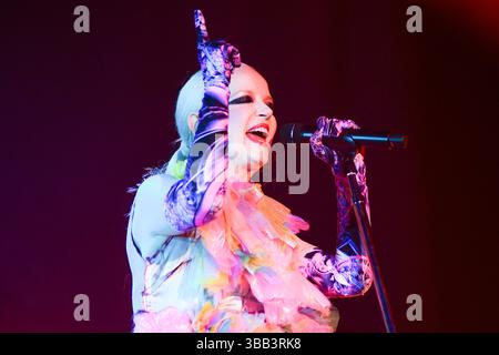 Scottish singer Shirley Manson from the band Garbage performs during ...