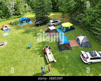 Aerial Views of Emily Provincial Park: Nature, Lake, and Adventure ...