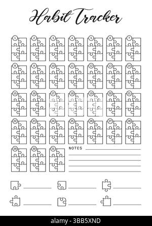 Habit tracker Set Summer Journal Printable Planner Page Template ...