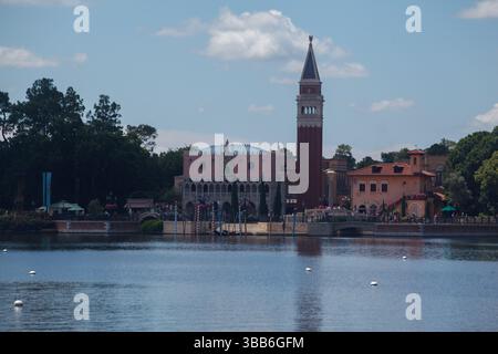 The Italy pavillon at Epcot amusement park, Disney World, Orlando ...