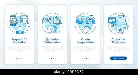 Business quotation management infographic 4 steps Stock Vector Image ...