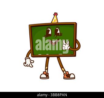 With board party hat character cartoon Stock Vector Image & Art - Alamy