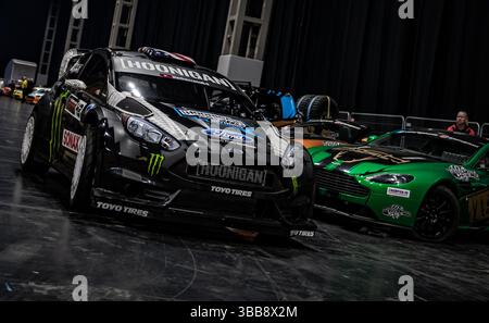 Hoonigan Ken Block Rally Car Autosport International Stock Photo - Alamy
