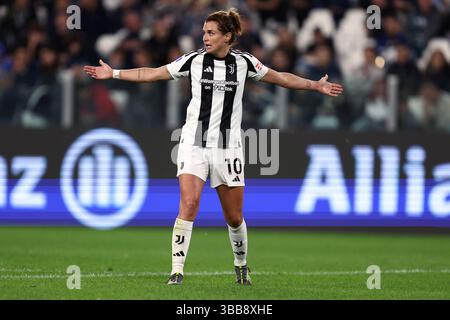 Cristiana Girelli (10 Juventus FC) celebrates the 4-0 during the UEFA ...