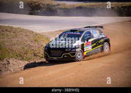 SARRAZIN Pablo, ROCHE Yannick, Citroën C3 Rally2, portrait during the ...