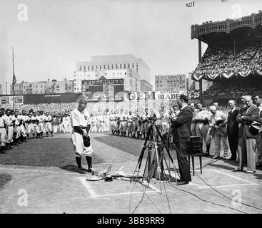 Lou Gehrig Day - The Farewell of Lou Gehrig - Luckiest Man speech in ...