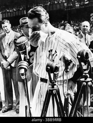 Lou Gehrig Day - The Farewell of Lou Gehrig - Luckiest Man speech in ...