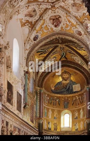 Interior details of Cefalu Cathedral, near Palermo, Sicily Stock Photo ...