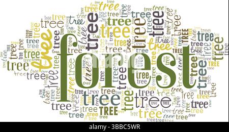 Can't See the Forest for the Trees word cloud conceptual design ...