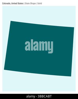 Colorado map shape, united states of america. Flat concept icon symbol ...