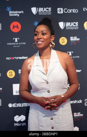 London, England. 15th May 2025. Aimee Fuller and Katya Jones pose ...