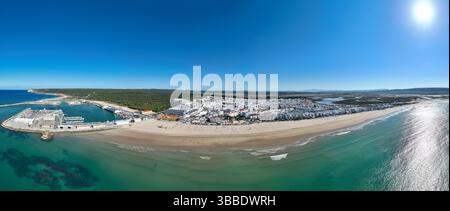Aerial views of the municipality of Barbate and its coastline ...
