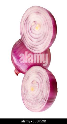 Whole red onion bulbs in brown on linen canvas Stock Photo - Alamy